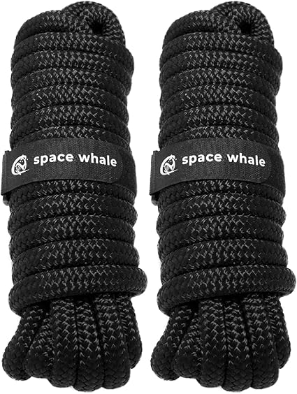 Amazon.com: Space Whale Boat Ropes for Docking Lines (2Pk) I Double ...