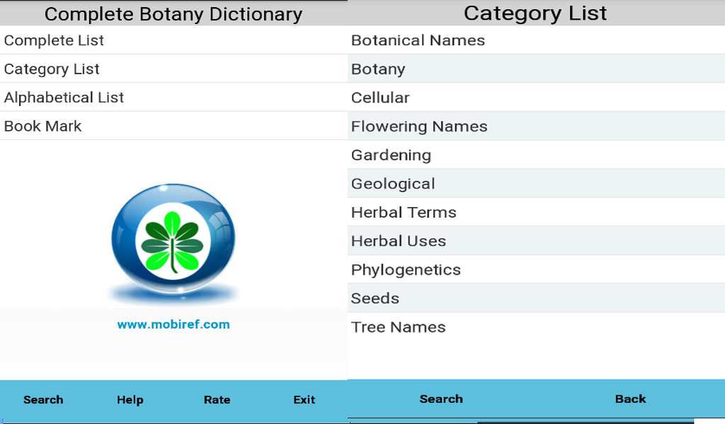 Botany Dictionary Free - App on Amazon Appstore