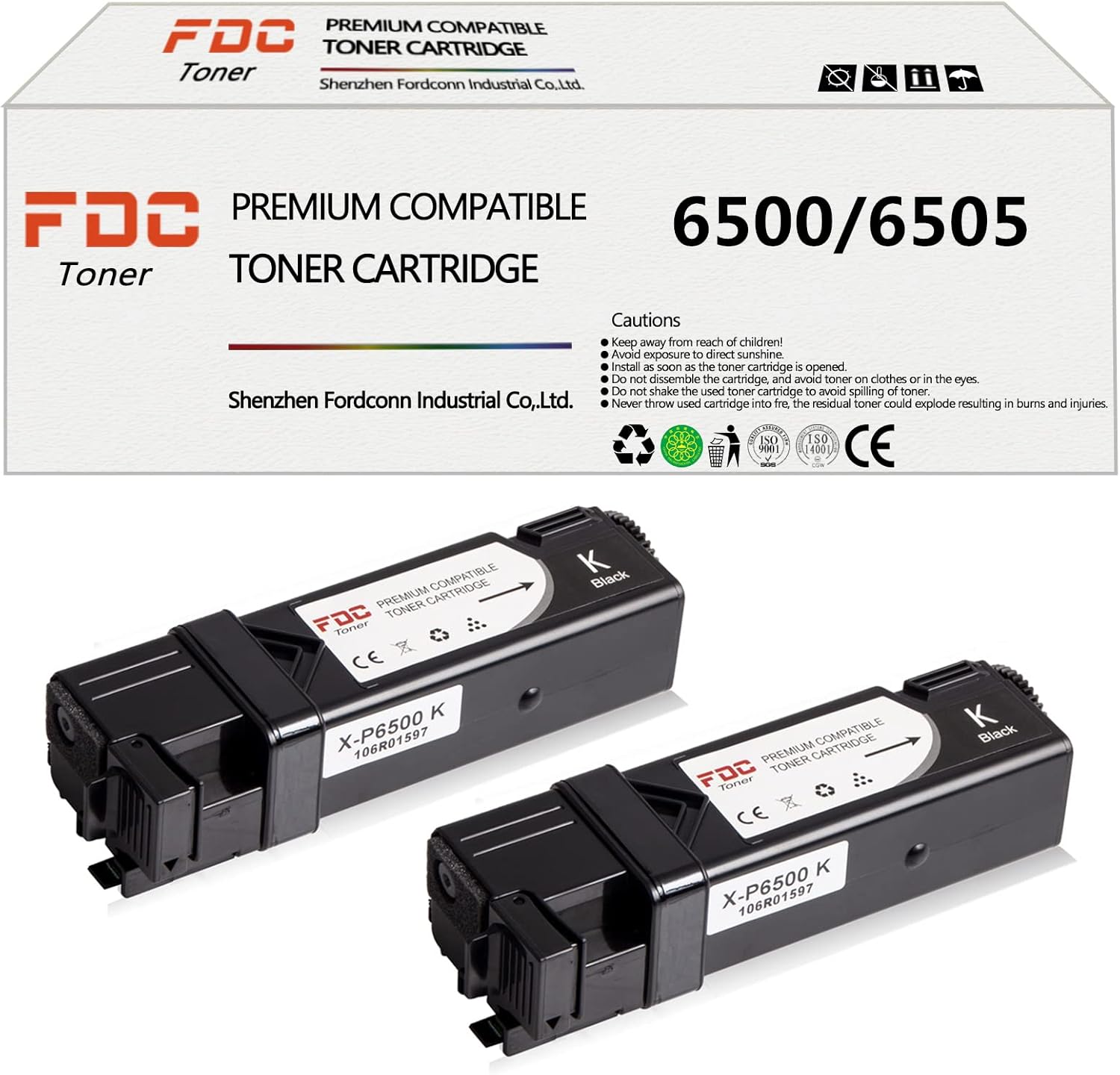 Amazon.com: FDC Compatible Toner Cartridge Replacement for Xerox Phaser ...