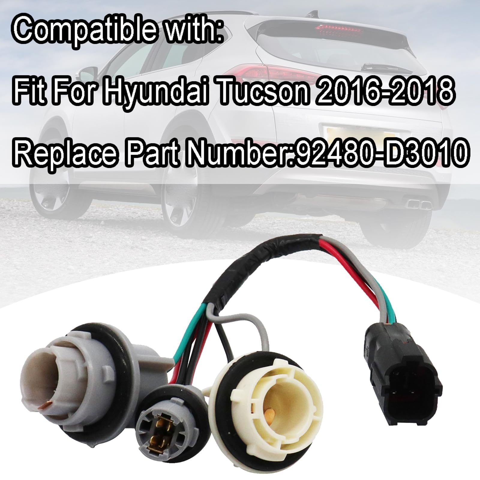 Tucson 2016-2018 Lighting Repair 92480-D3010 Assembly - 6-Hole Plug For ...