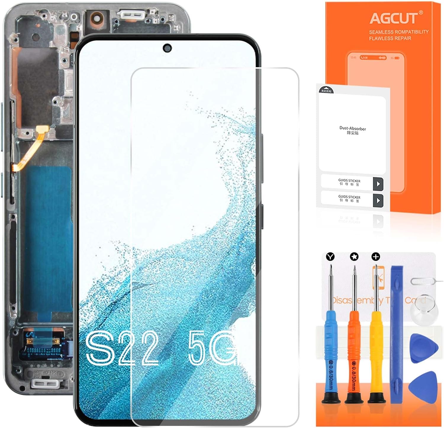 Amazon.com: OLED for Samsung Galaxy S22 5G Screen Replacement for ...