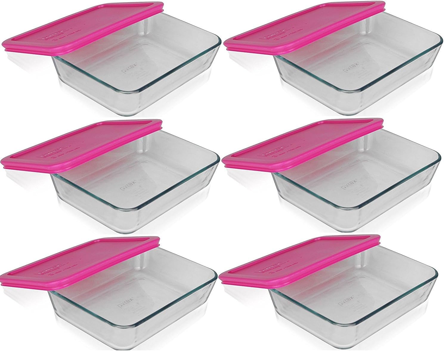 Amazon.com - Pyrex 3-cup 7210 Rectangle Glass Food Storage Containers ...