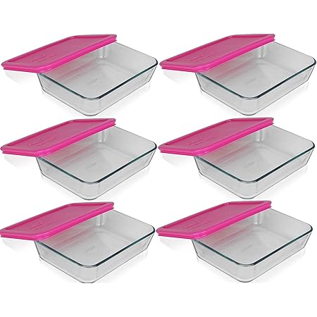 Amazon.com: Pyrex 3-cup Rectangle Glass Food Storage Sets (3 cup ...
