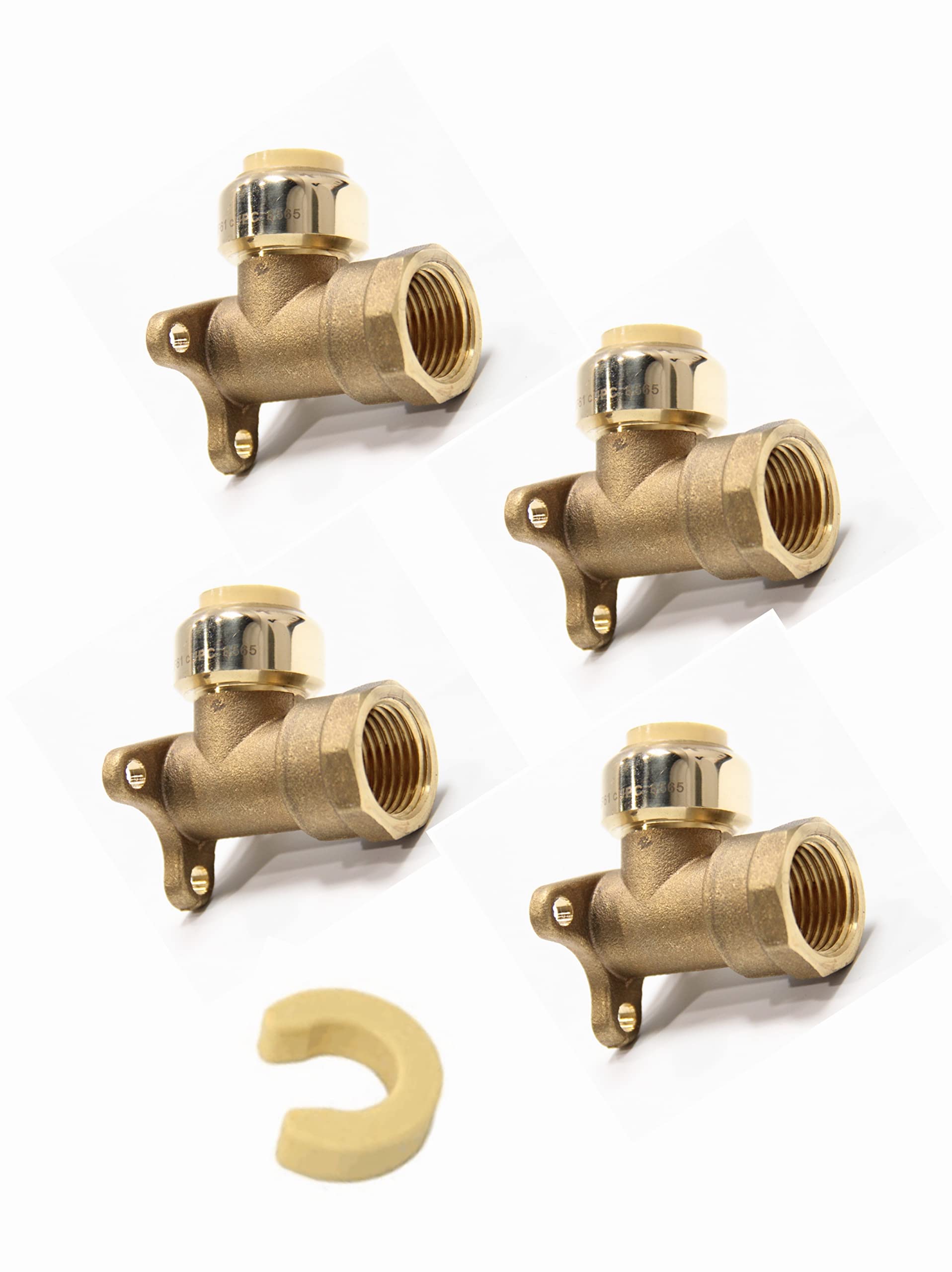Snapklik.com : (Pack Of 4) EFIELD 1/2" Push Fit X 1/2" Female NPT Drop ...