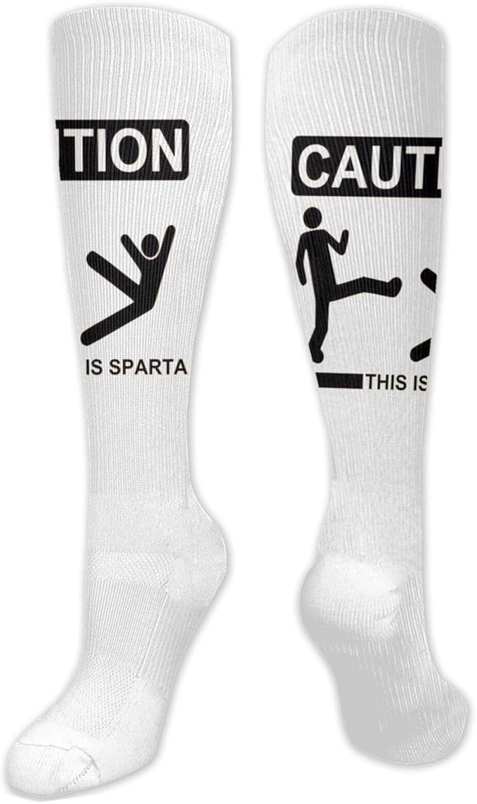 Funny Human Humor Compression Socks Women Men Wide Calf for Nurse ...