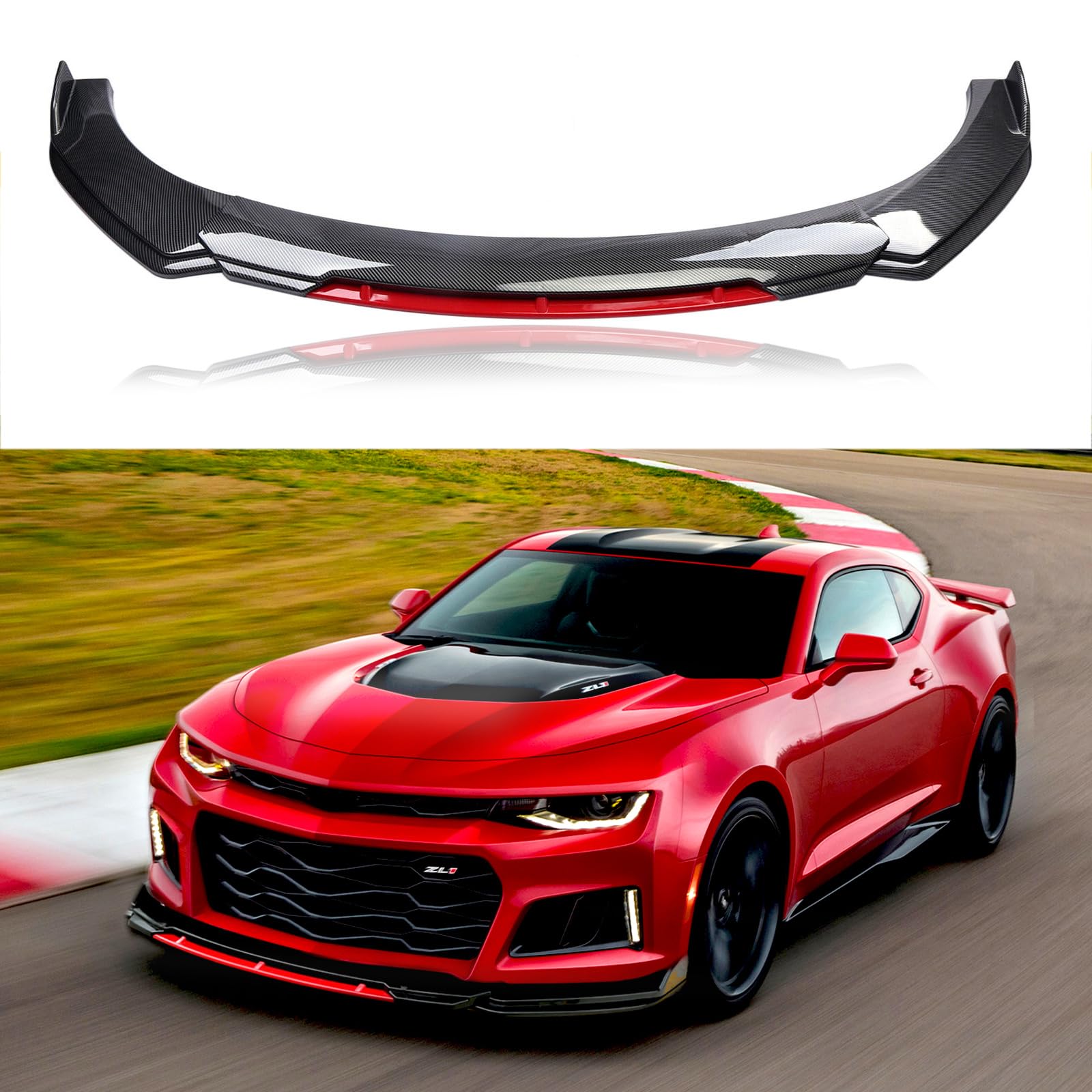 KEEPDSGN Front Lip Bumper Splitter Universal Kit Compatible with Subaru ...