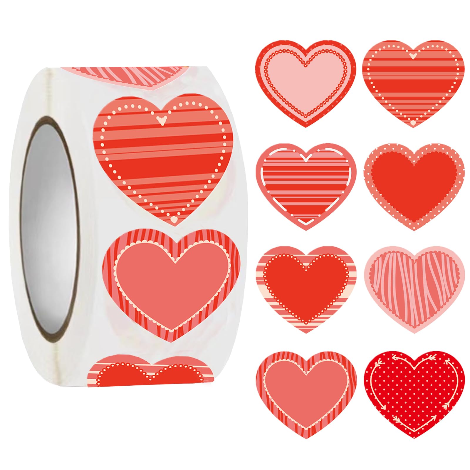 Amazon.com: 500 Pcs Heart Decorative Stickers 1.5in Self Adhesive ...