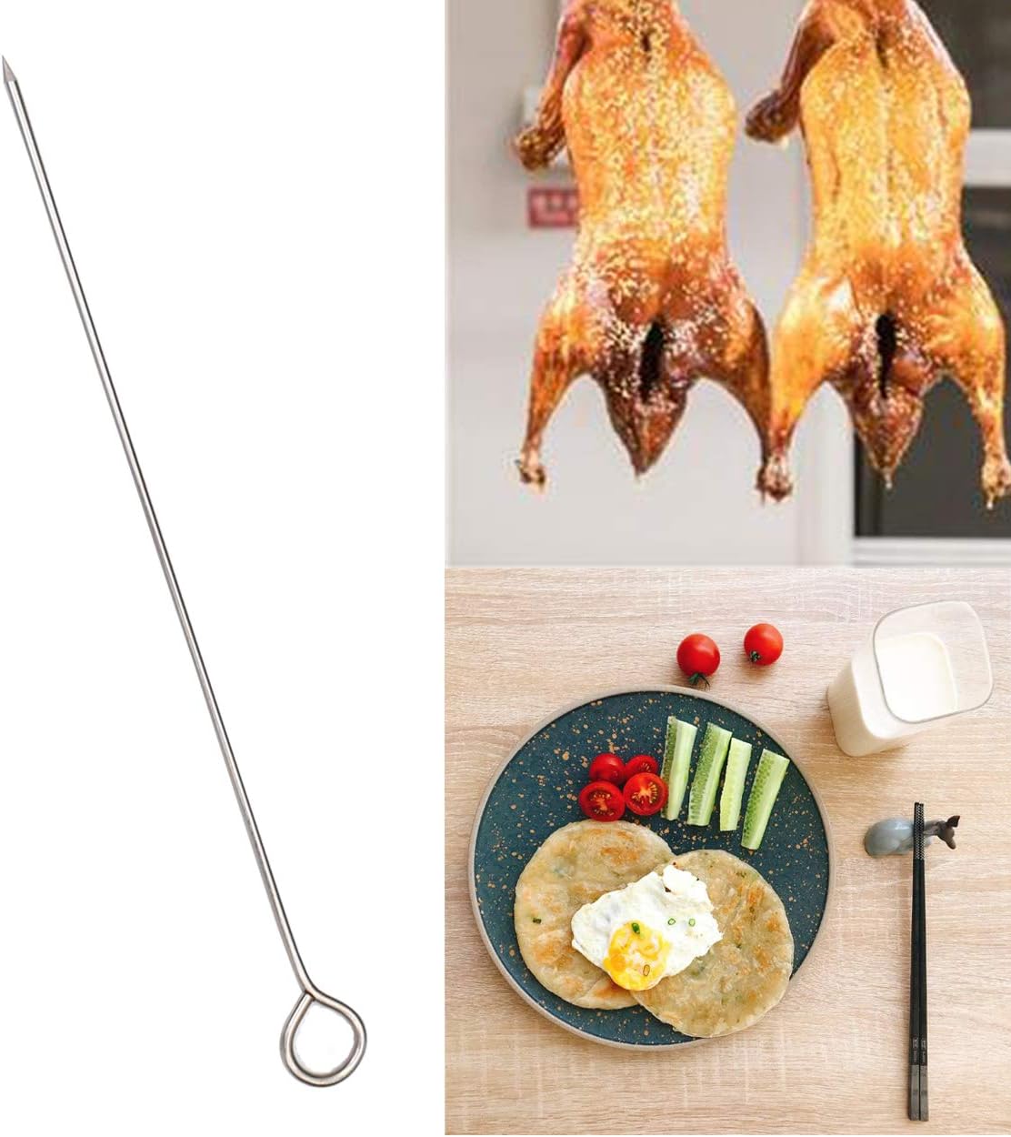 Amazon.com: 50Pcs 6Inch Turkey Pins,Alele Poultry Lacers Stainless ...