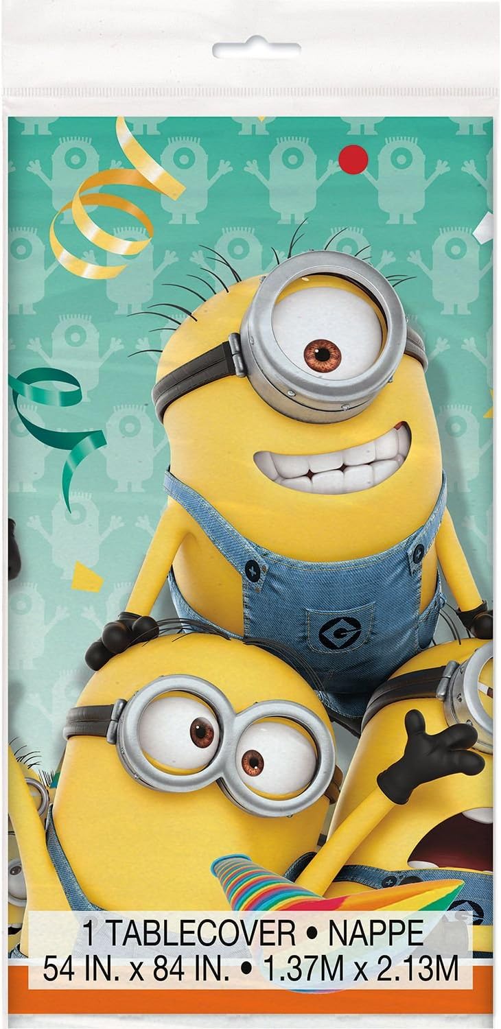 Amazon.com: Despicable Me Plastic Table Cover (Each) - Party Supplies ...