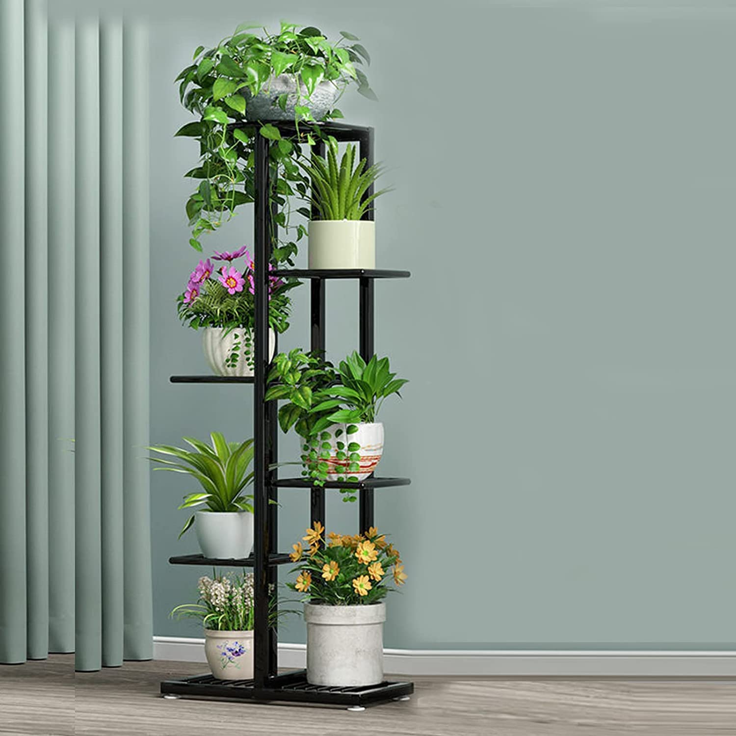 NU INVENTION Plant Stand,Plant Stand Indoor 6 Tier, Iron Planter Holder ...