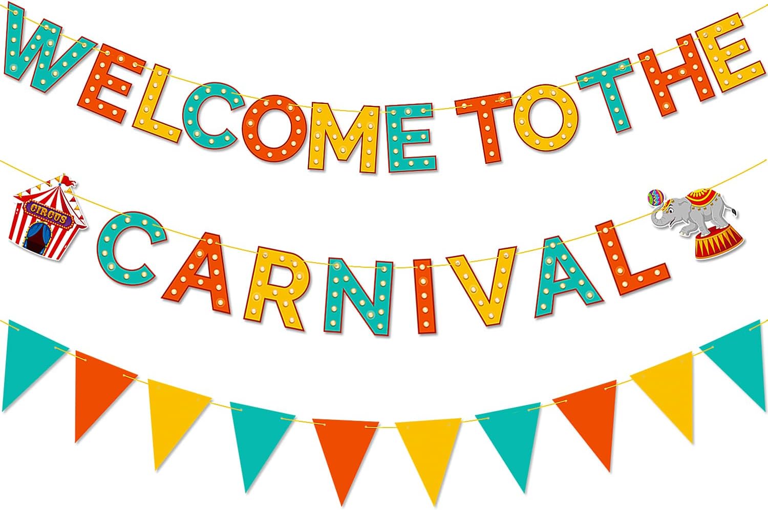 Amazon.com: Welcome To The Carnival Banner, Carnival Decorations ...