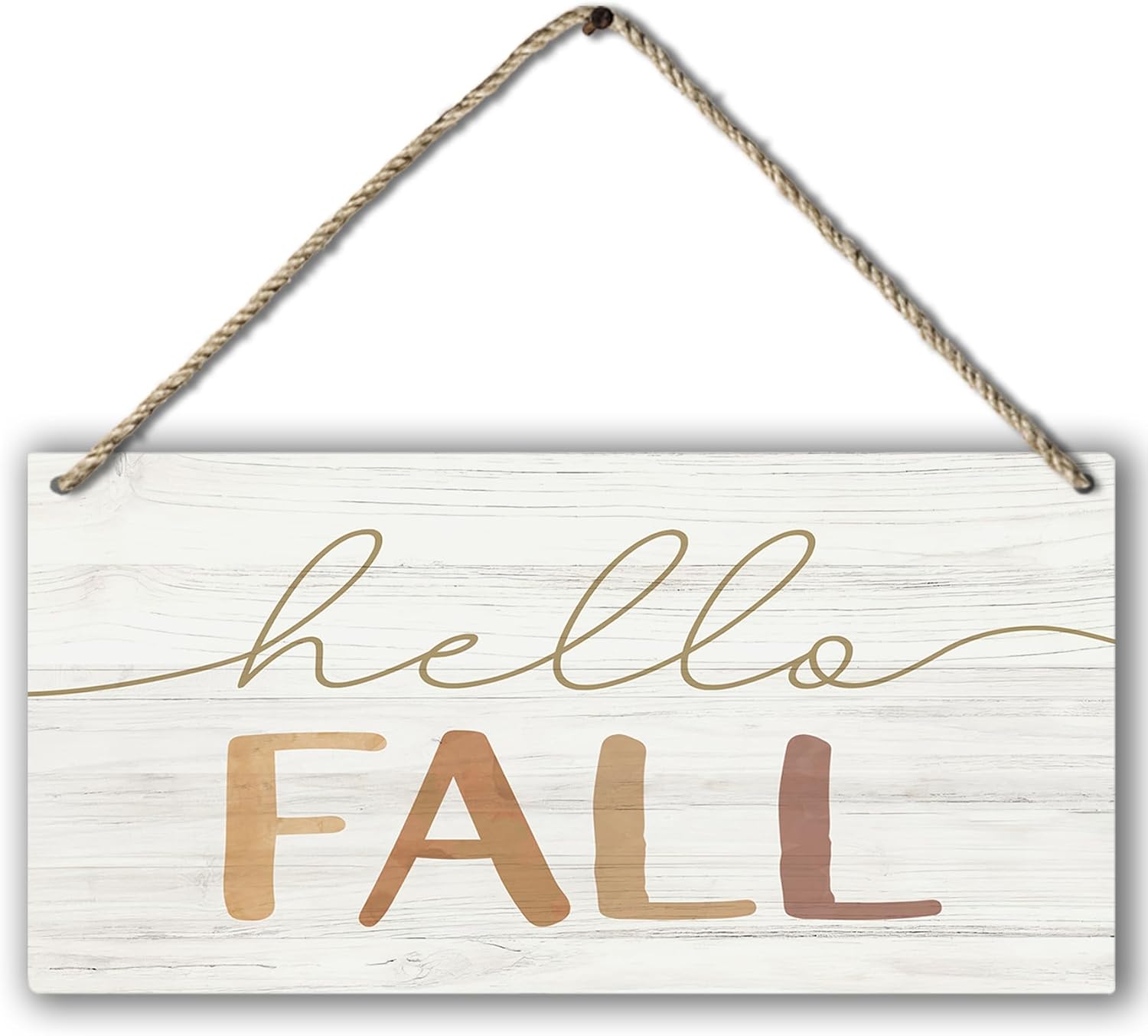 Amazon.com: PHAMTE Fall Door Decor, Hello Fall Printed Wood Plaque Sign ...