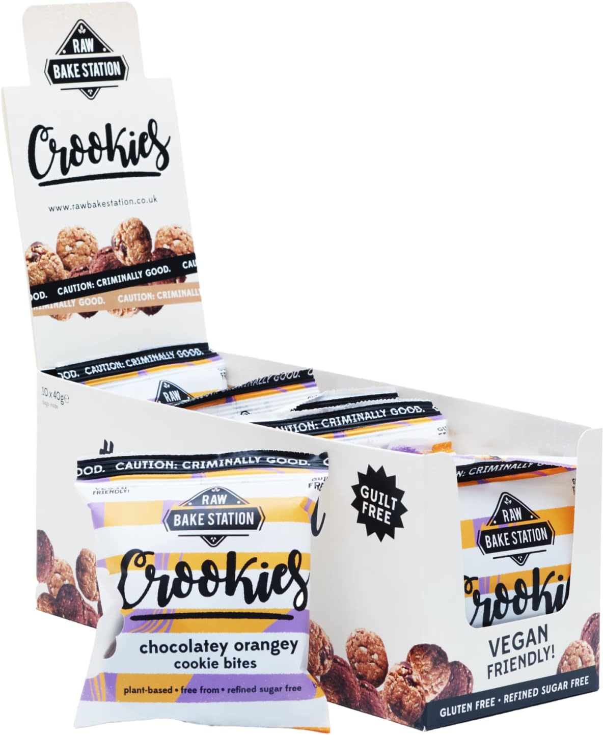 Raw Bake Station CROOKIES Raw Cookie Dough Bites - Dairy and Gluten ...