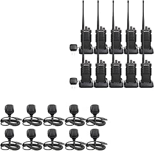 Amazon.com: Retevis RT29 High Power Two Way Radio(10 Pack) Bundle with ...
