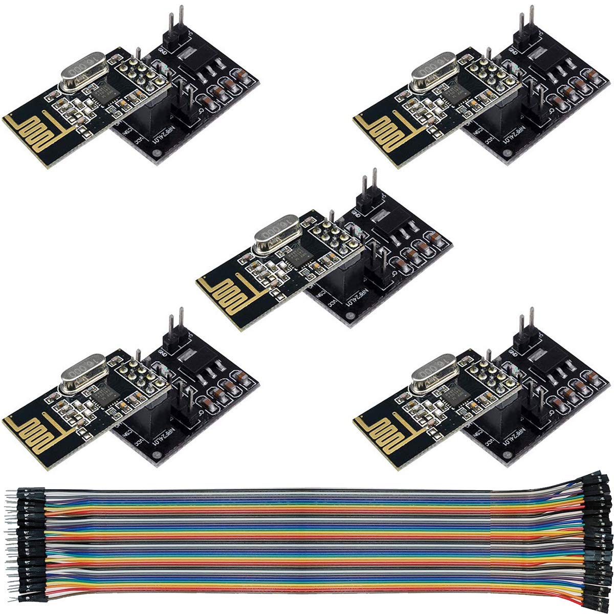 Youmile 5Pcs Wireless Transceiver Module NRF24L01 2.4GHz Antenna ...