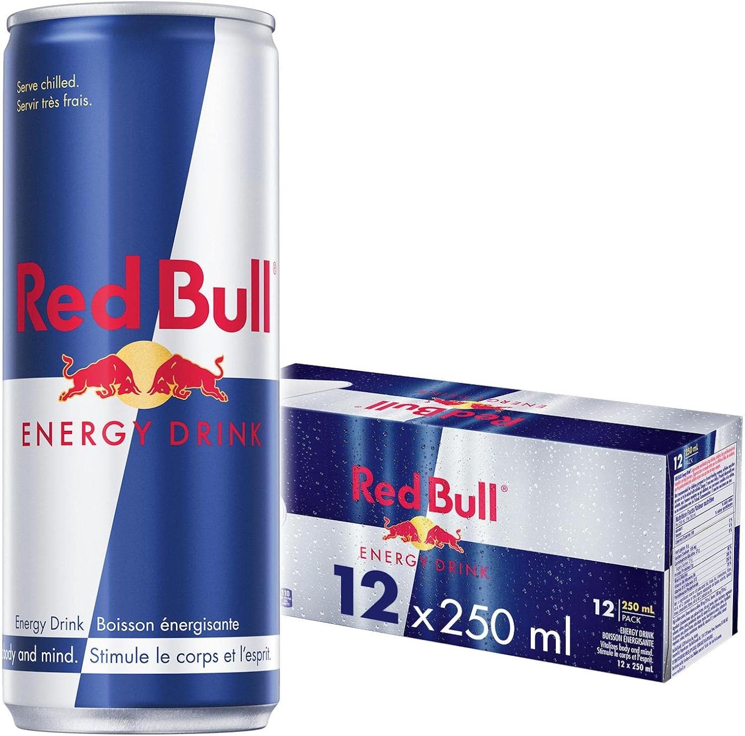 Red Bull Energy Drink, 250ml (12 Pack) : Amazon.ca: Grocery & Gourmet Food