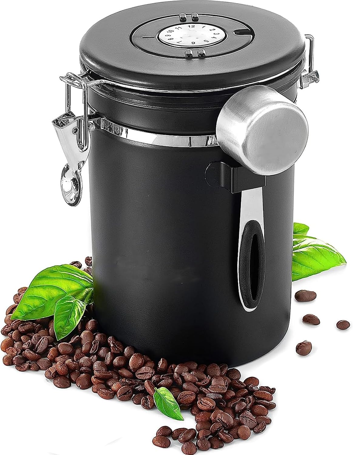 Uandhome Airtight Coffee Canister, Airtight Stainless Steel Food ...