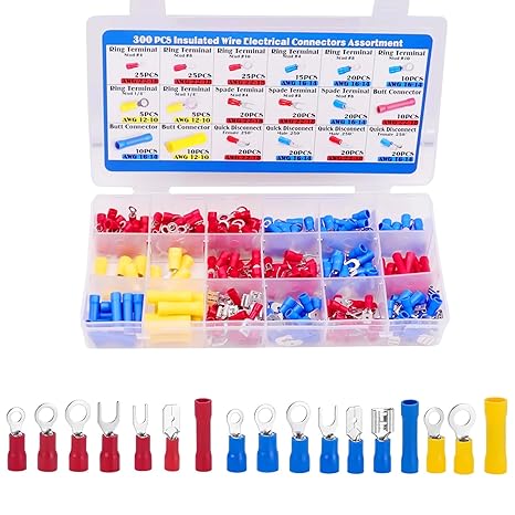 TecoKart® 300Pcs Wire Jointer Connector Assortment Set | Thimble ...