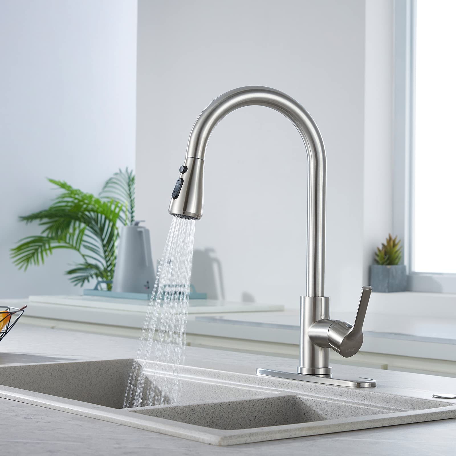 Single Handle Cold Water Tap KALLORY Rotatable Kitchen Water Faucet ...