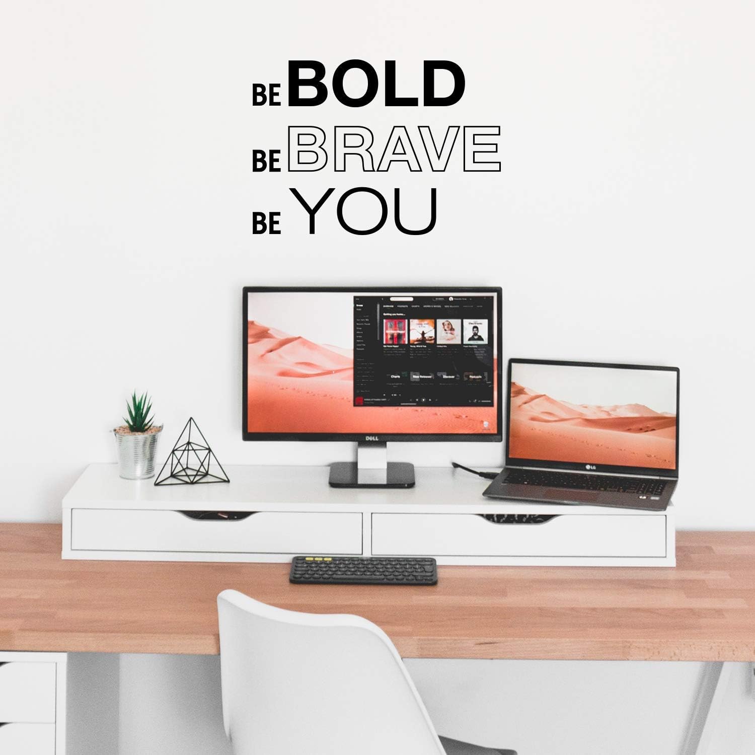 Amazon.com: Vinyl Wall Art Decal - Be Bold Be Brave Be You - 17" x 24 ...