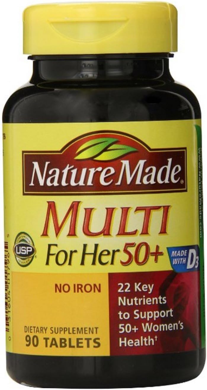 Amazon.com: Nature Made Multi for Her 50+ Tabletas de Vitaminas ...