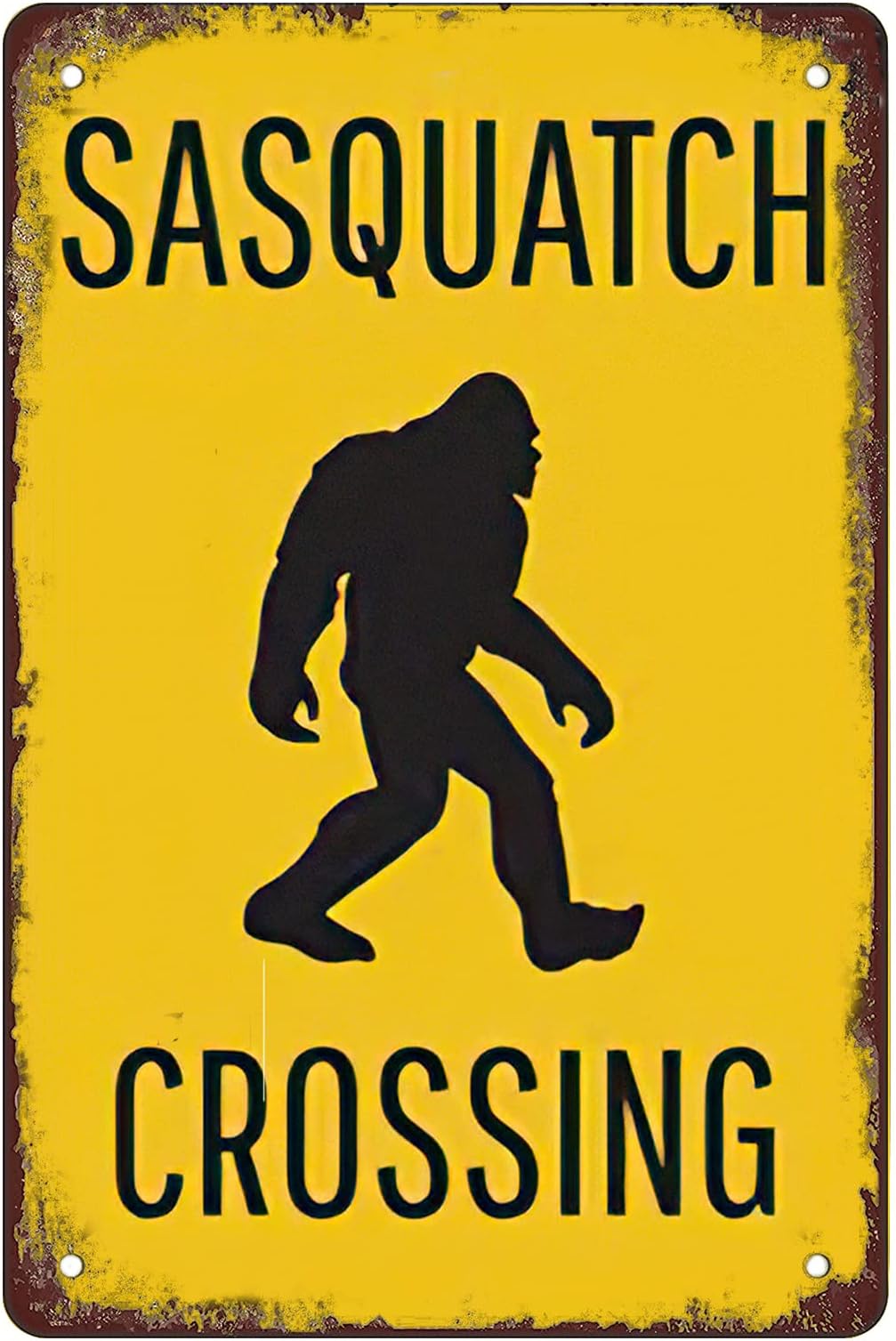 Amazon.com: Retro Funny Metal Sign Sheet Signs Tin Sign,Sasquatch ...