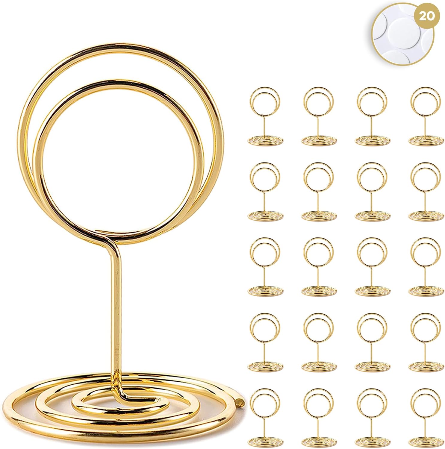 Amazon.com: LittleLala 20Pack Mini Table Number Holders 1.97in/50mm ...