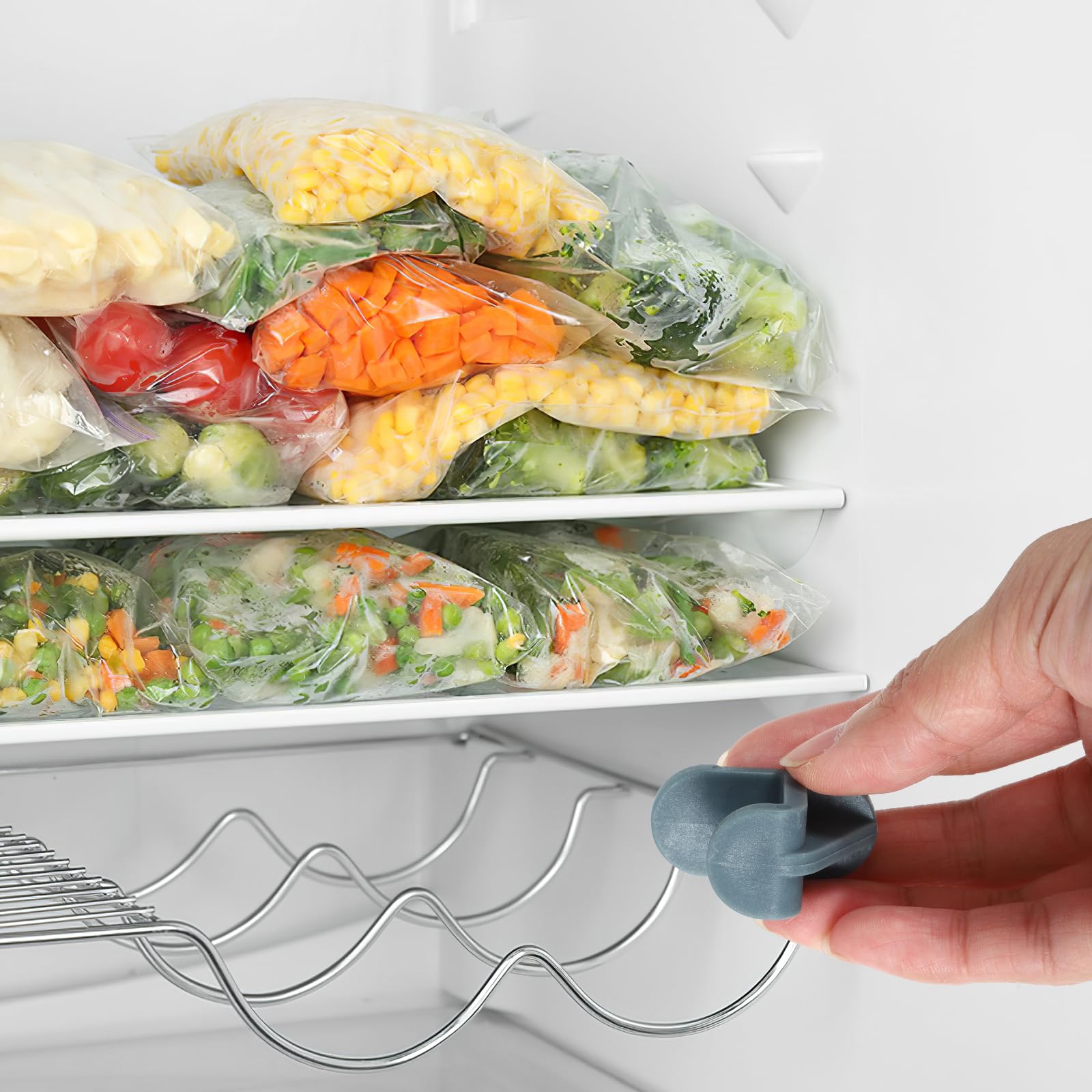 Snapklik.com : 10Pcs Freezer Hook Refrigerator Shelf Clips Freezer ...