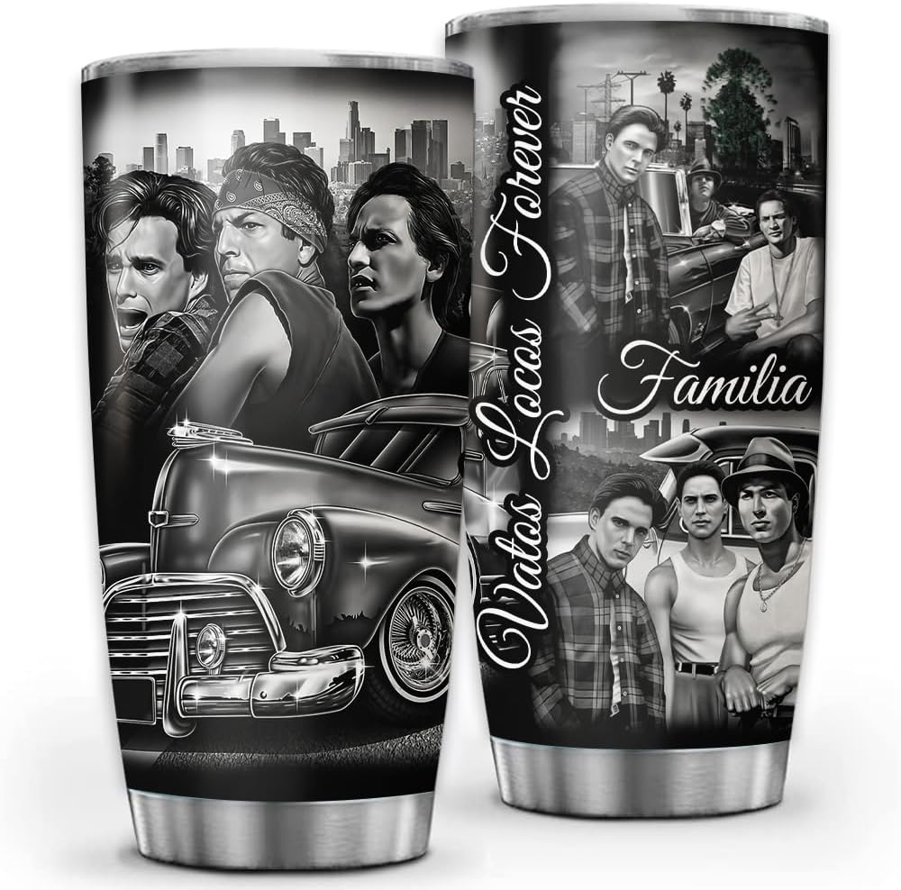 Amazon.com | Campfami Vatos Locoss Familia Forever Tumbler Blood In ...