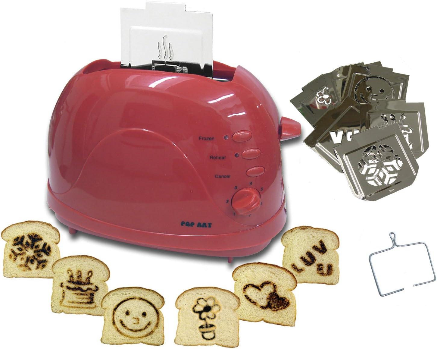 Amazon.com: Family Fun 4-Plate Toaster, Red: Home & Kitchen