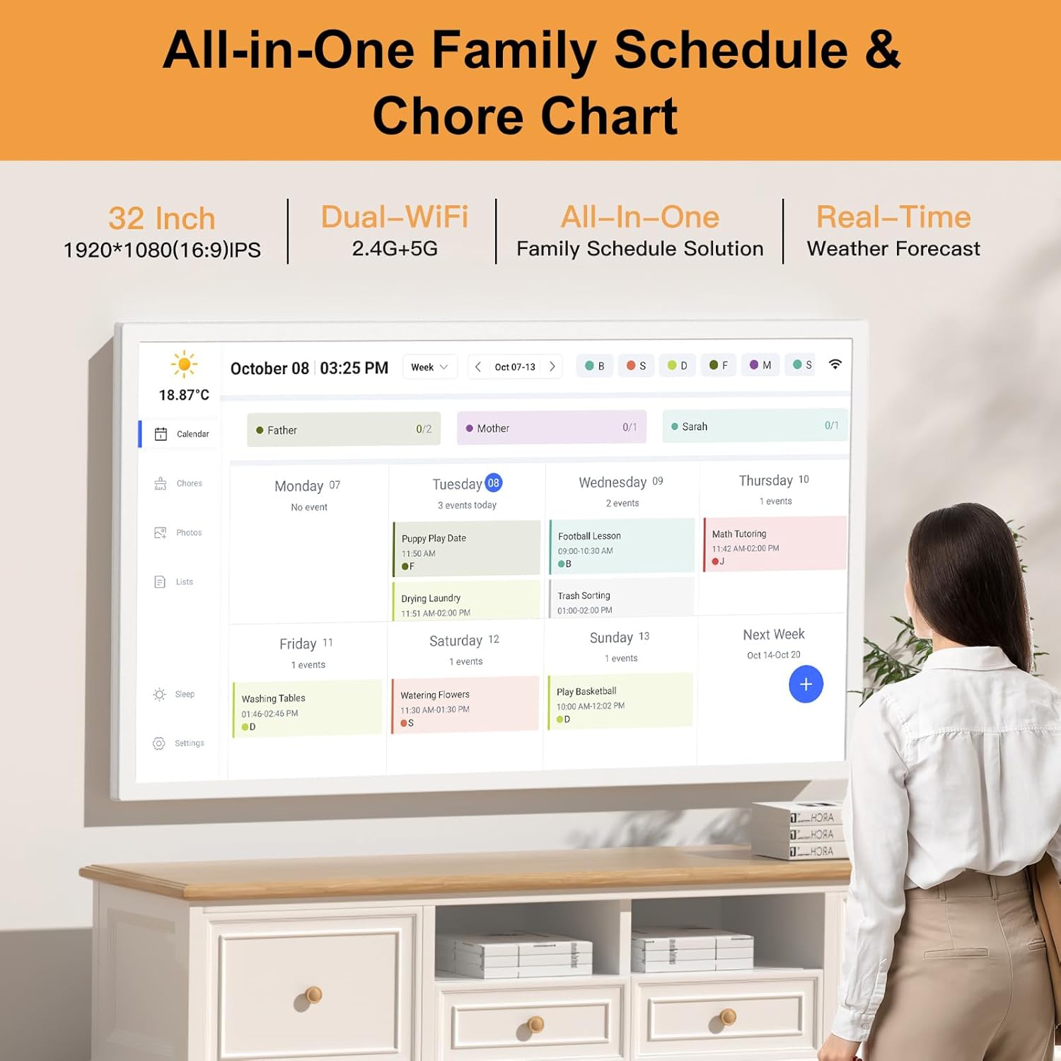 Smart Digital Calendar Chore Chart for Family Nepal | Ubuy