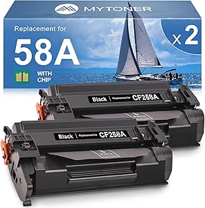 Amazon.com: MYTONER 58A Toner Cartridge Black Compatible HP 58A CF258A Toner Cartridge ...