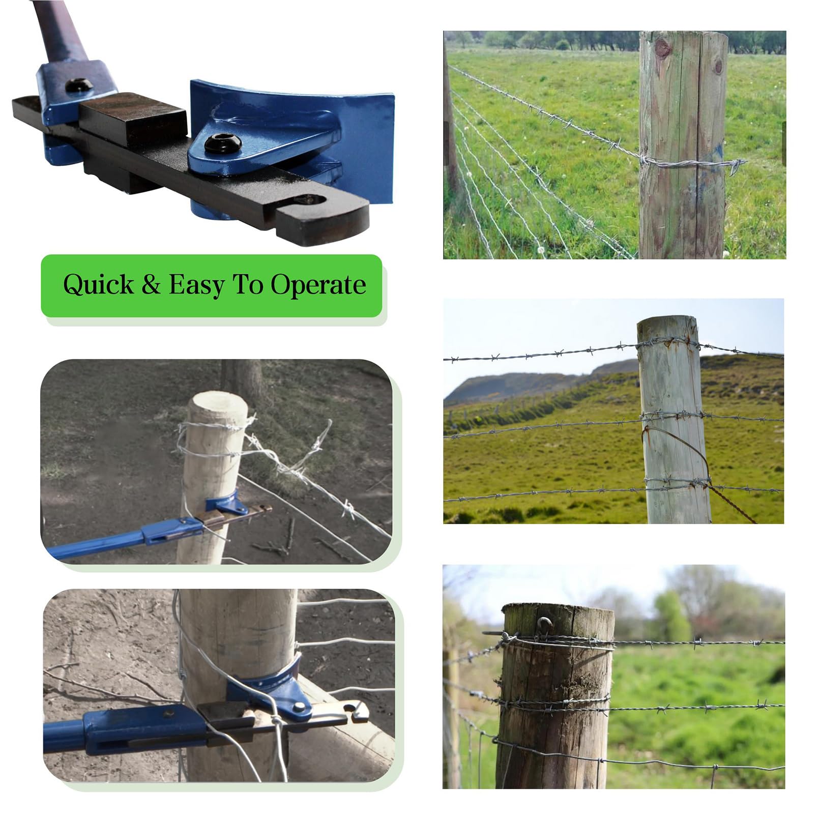 Snapklik.com : Fence Wire Tensioning Tool, Fence Wire Stretcher, Easy ...