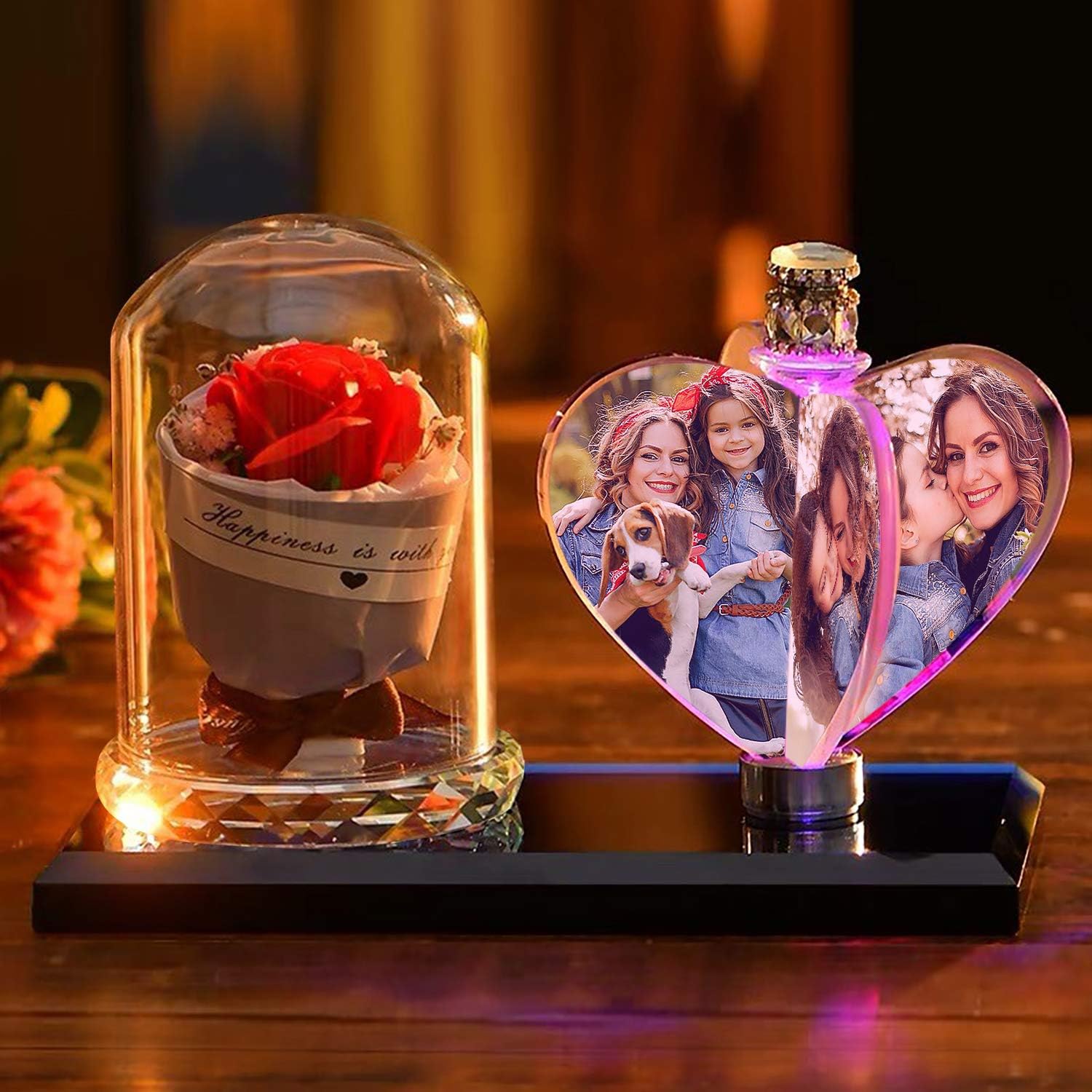 Amazon.com - Mexican Personalized 4 photo rotating windmill light love ...