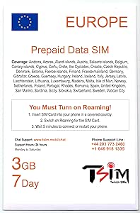 TSIM Europe Data SIM Card | 5G Prepaid | 50+ Destinations | Austria ...
