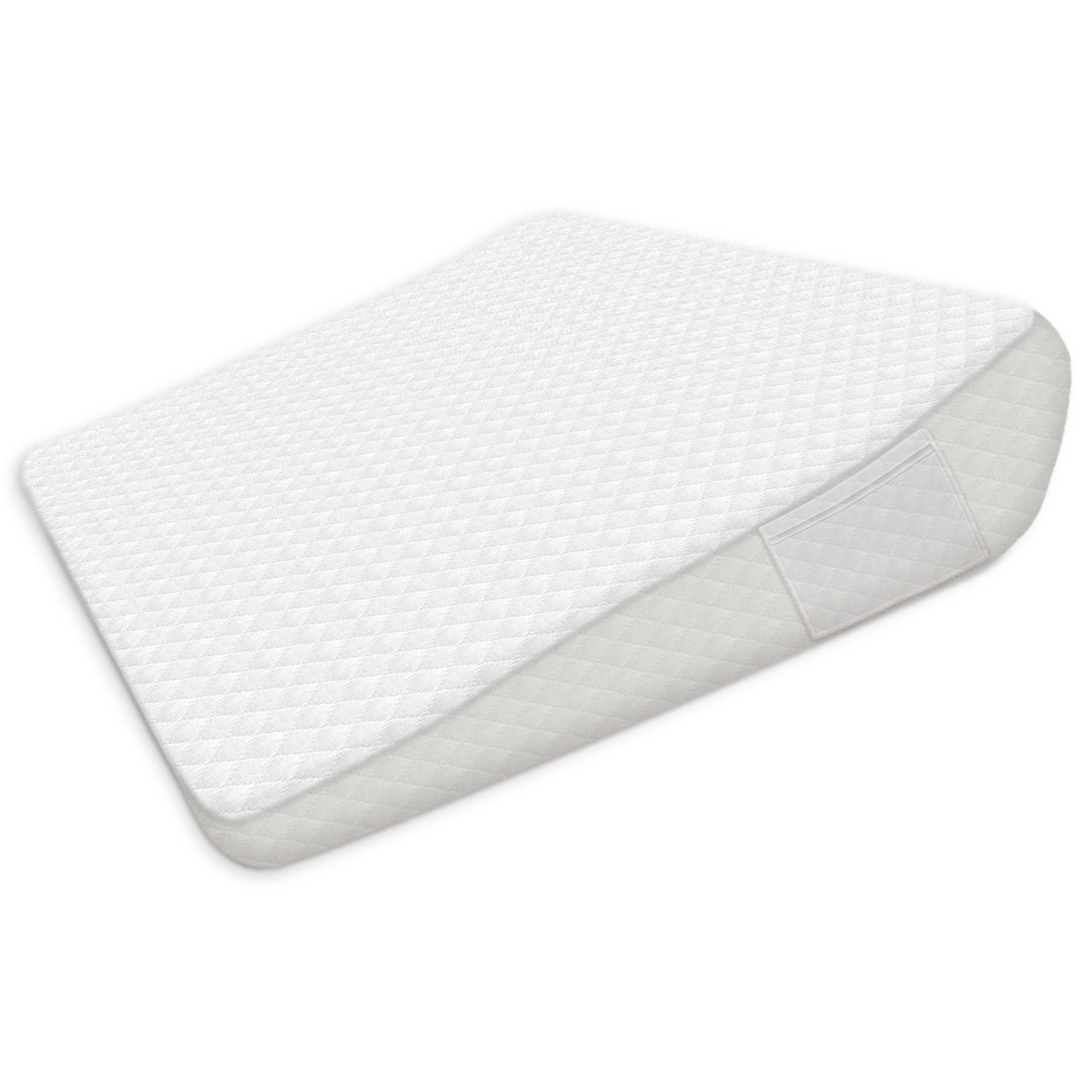 Wedge Pillow Triangle Memory Foam Bed Positioner for Sleeping, Anti ...