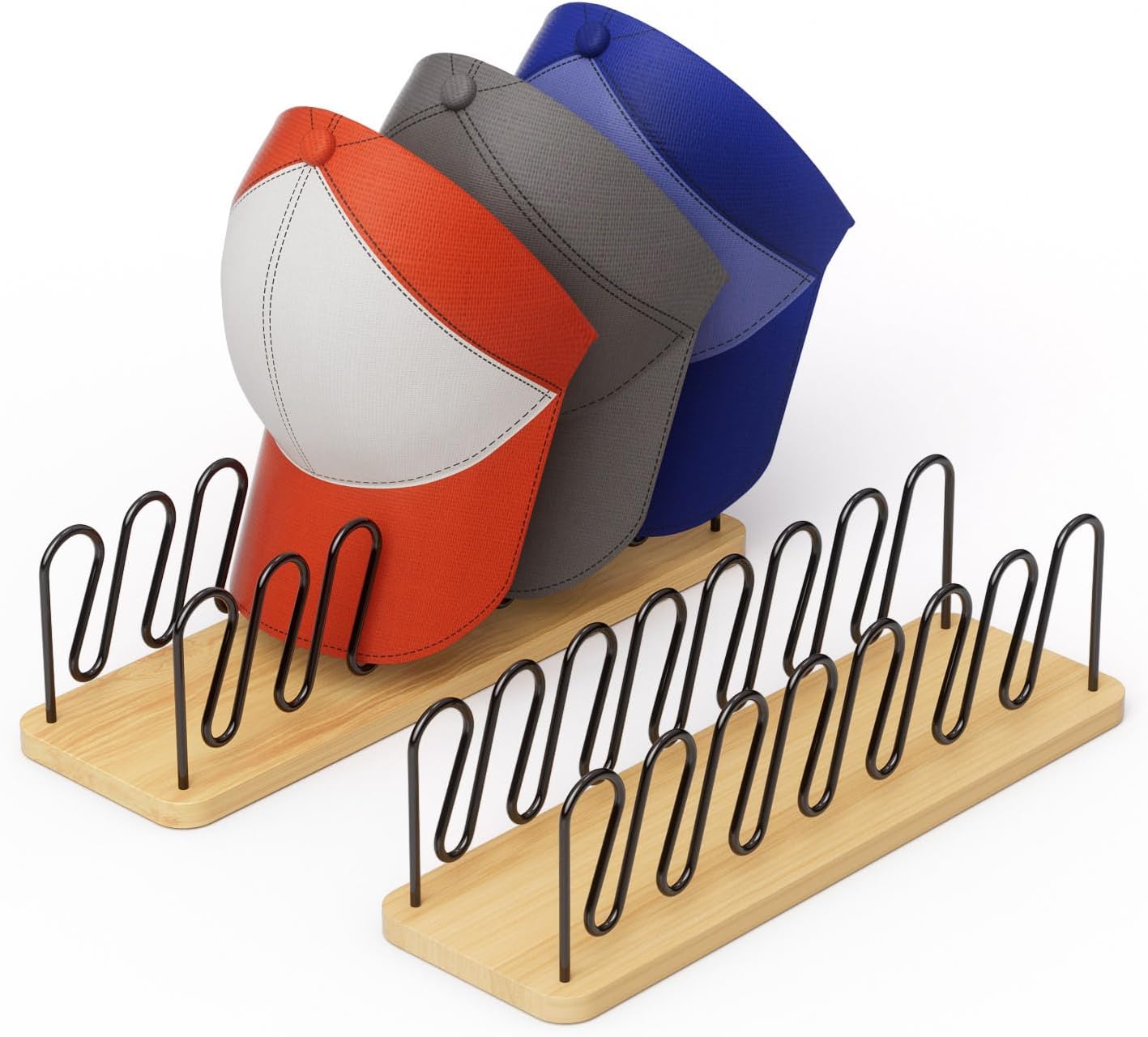 Amazon.com: Capstak Hat organizer for baseball caps - hat holder for 10 ...