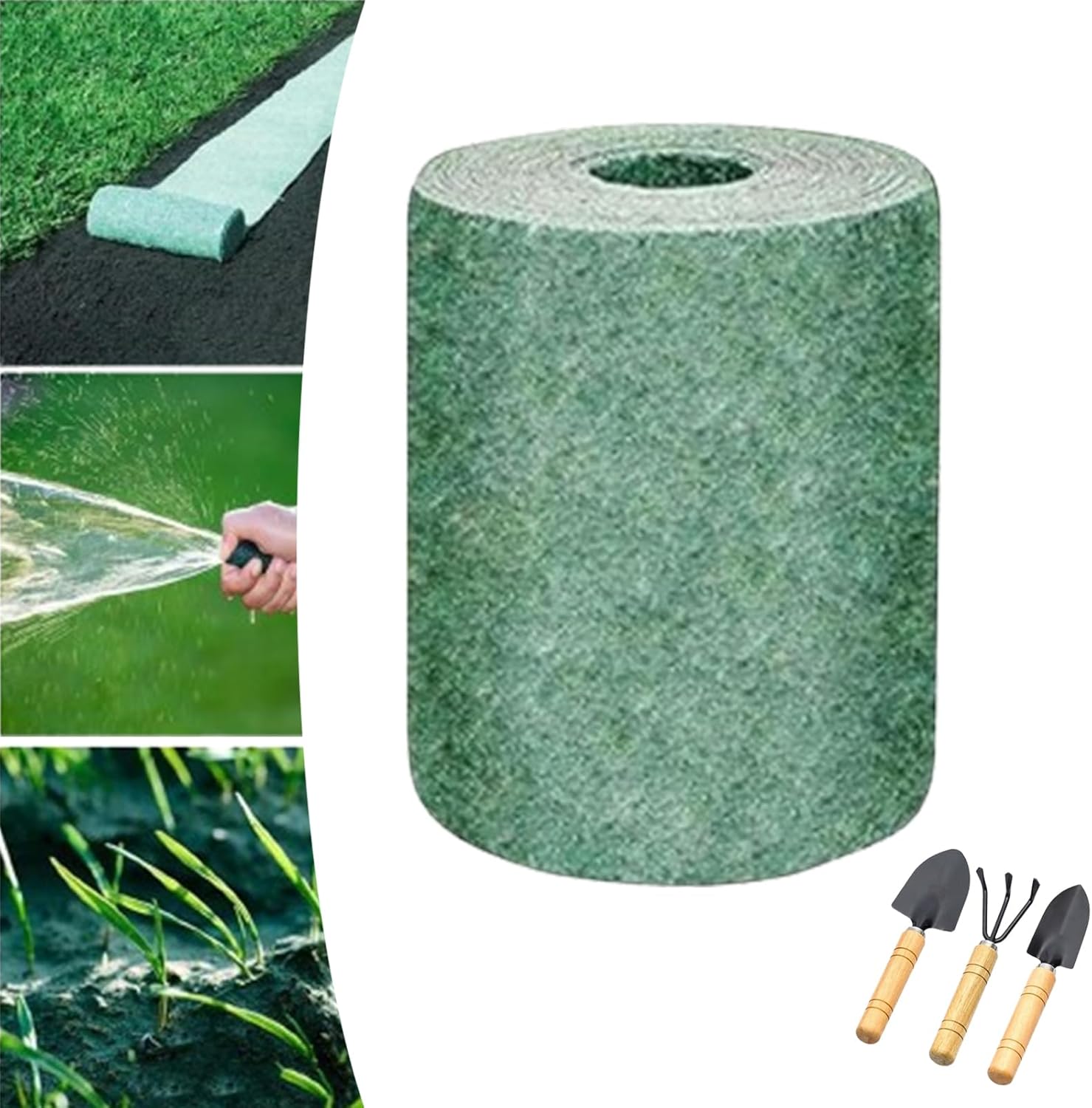 Amazon.com : Biodegradable Grass Seedling Mat, Grass Growing Mat, Grass ...