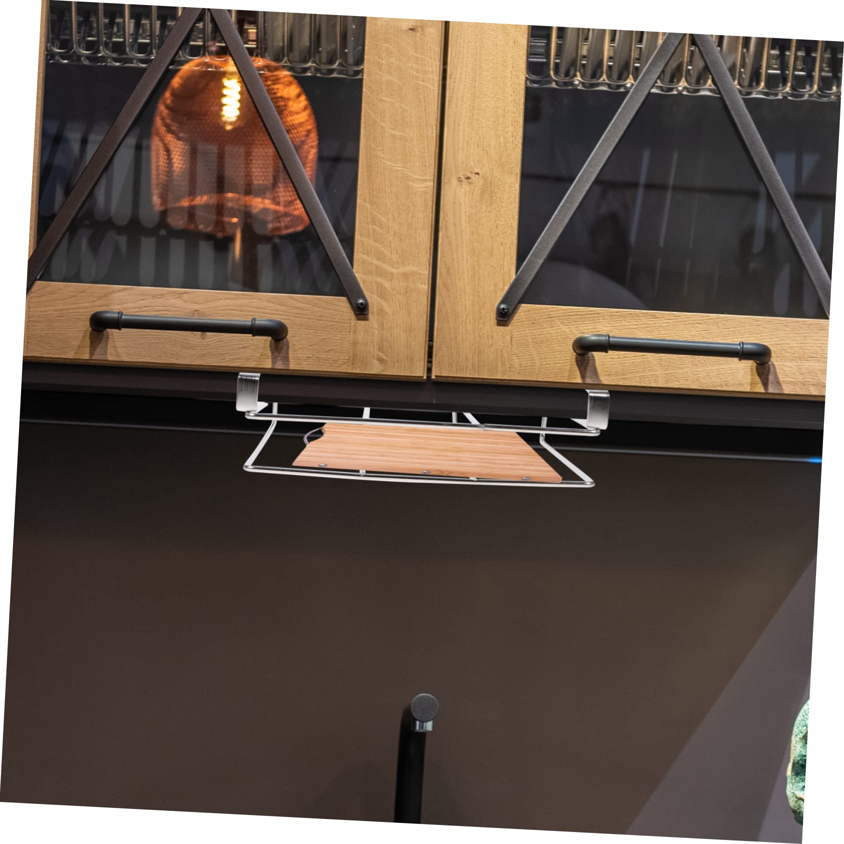 Snapklik.com : UPKOCH Stainless Steel Hanging Chopping Board Rack