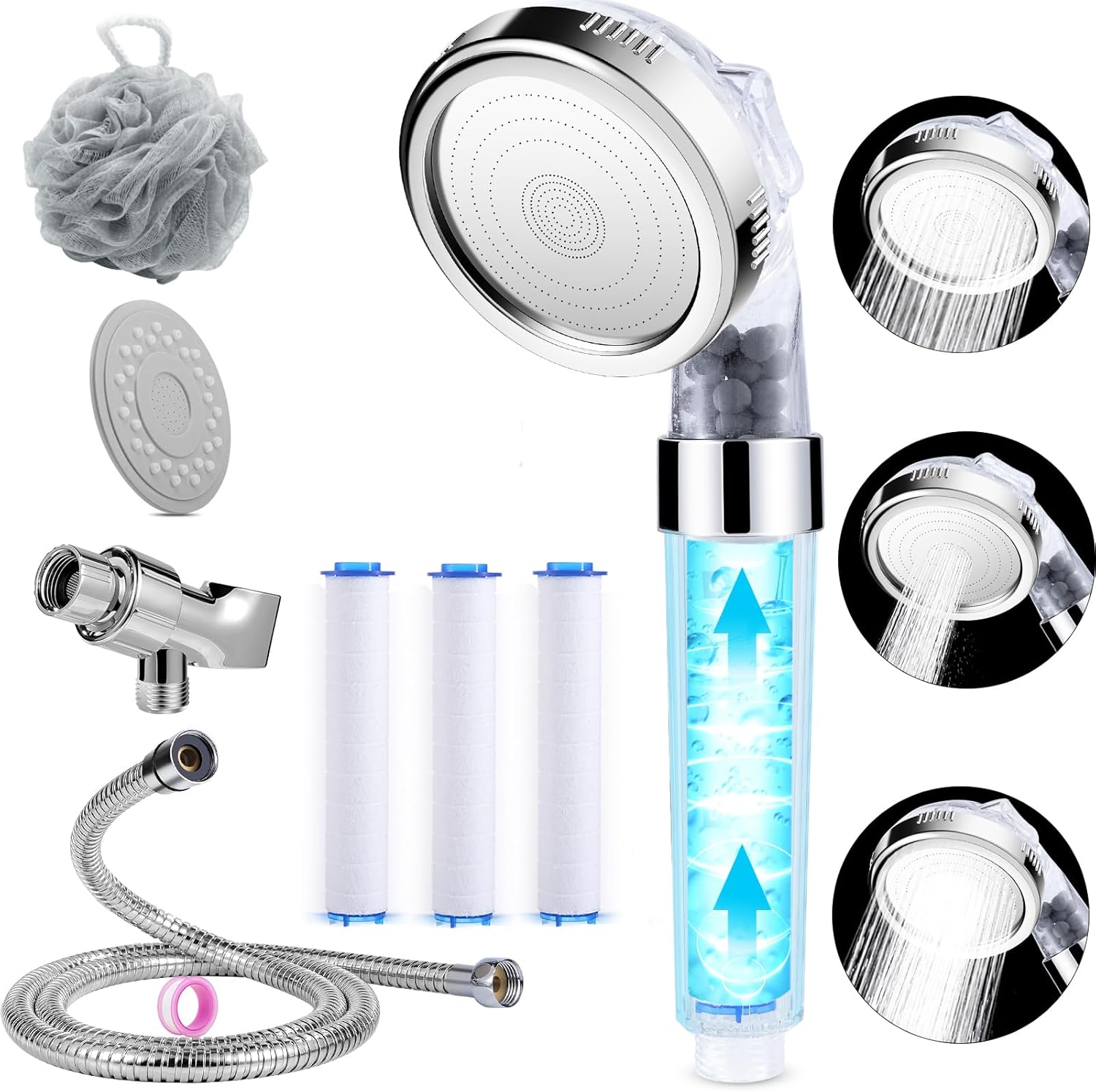 Shower Head with Handheld, Besititli High Pressure Shower Heads with ...