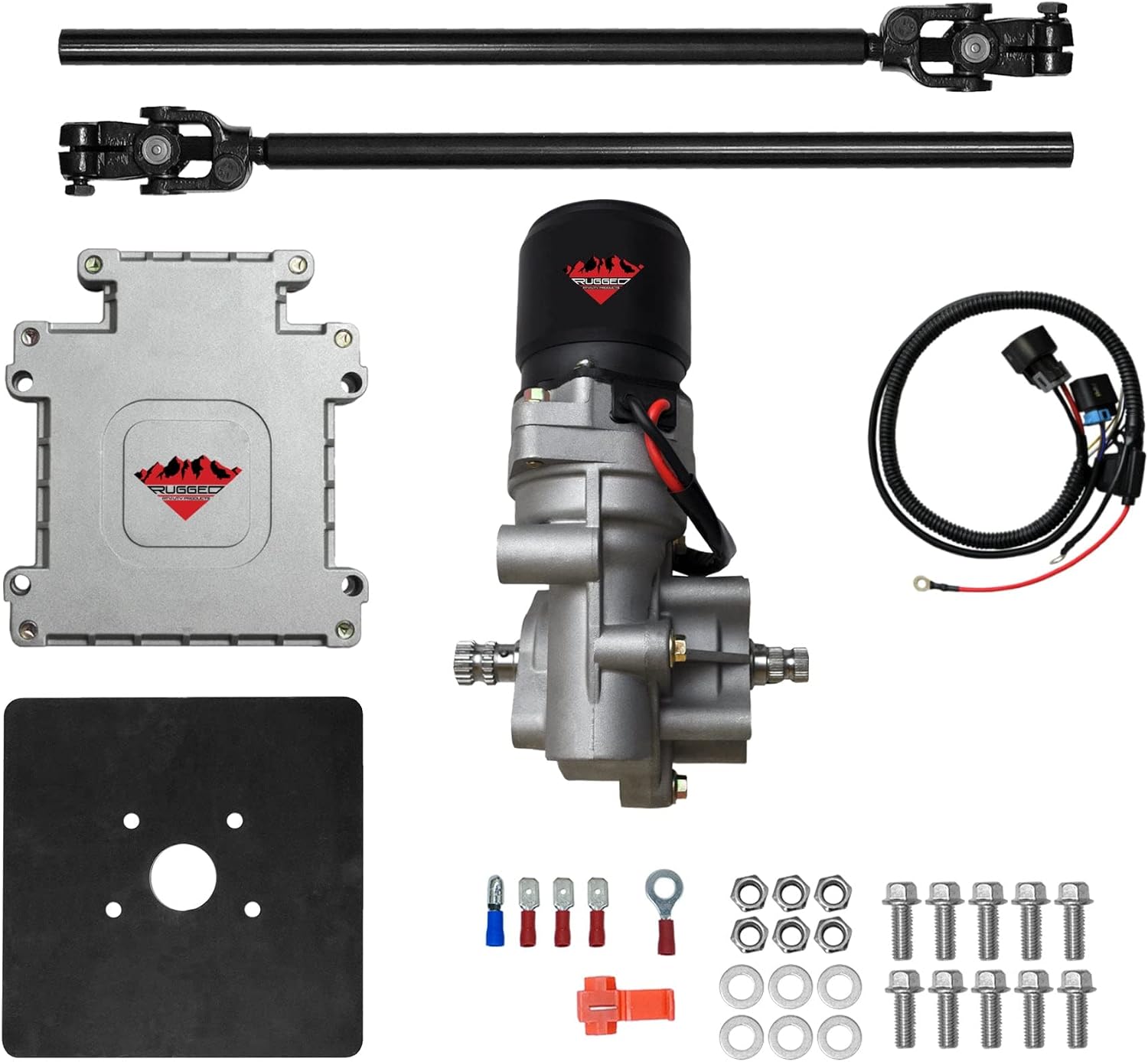 Amazon.com: Rugged Front Electric Power Steering Kit for All Years UTV ...