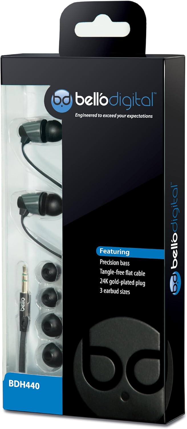 Amazon.com: Bell'O Digital BDH440 Precision Bass-Ear Earbud Stye ...