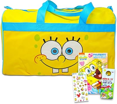 Spongebob Duffle Bag Set For Kids - 4 Pc Bundle With Chile | Ubuy