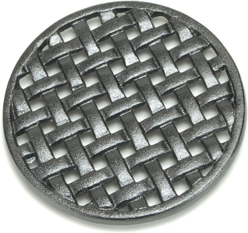 Sumnacon Cast Iron Trivet Decorative Round Trivet Mat Hot Pot Holder ...
