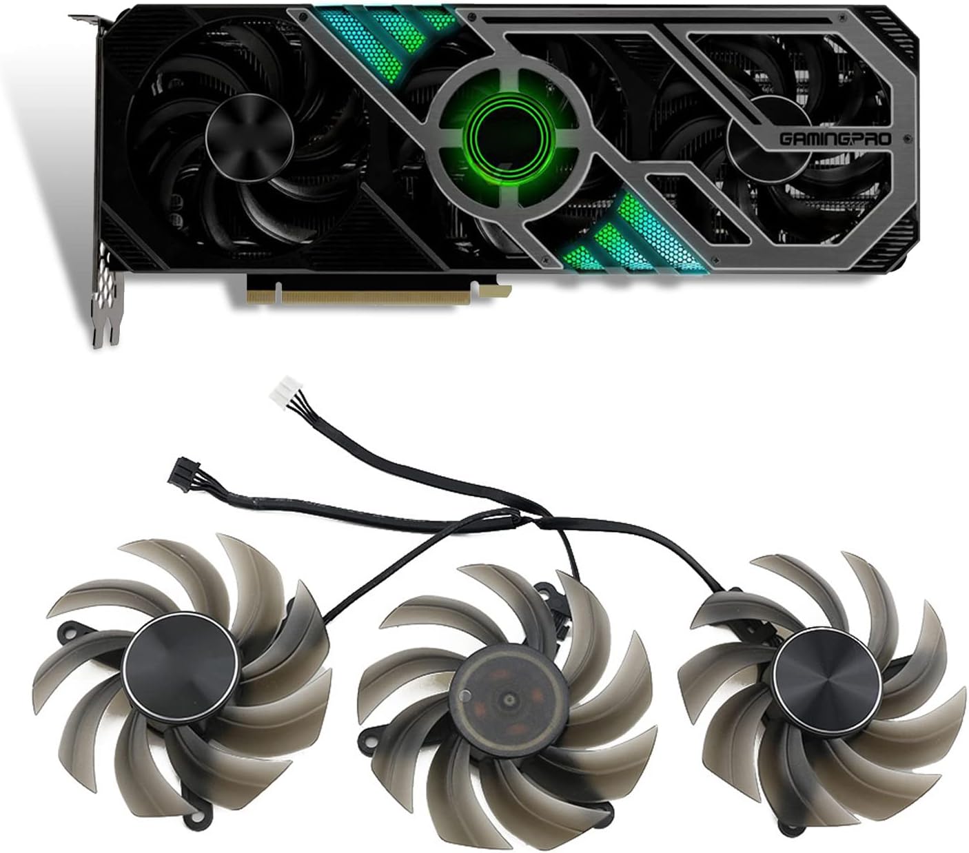 Cavabien 82mm GPU Card Cooler FD8015U12D 4 Pin GPU Graphics Card Cooler ...