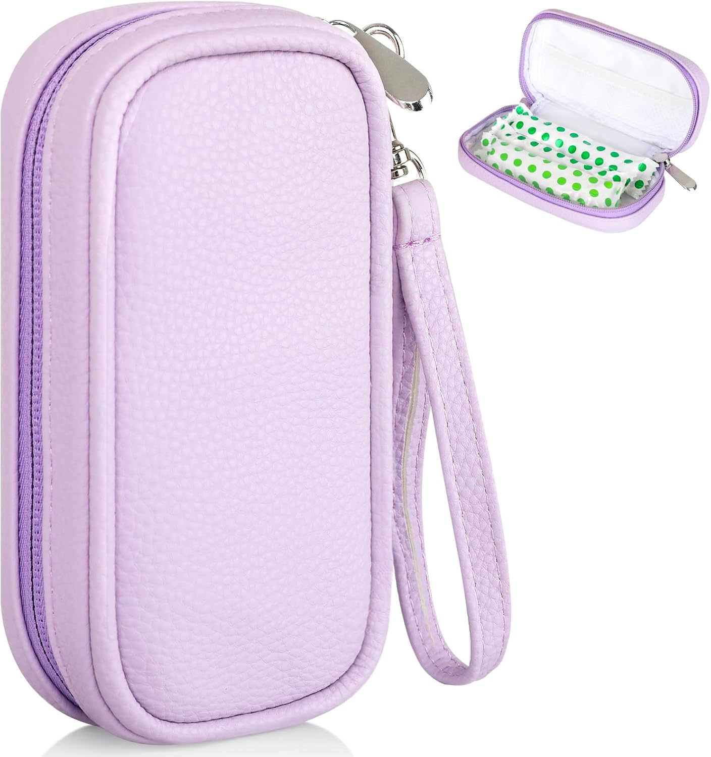 Amazon.com: Teircno Tampon Holder for Purse, Portable Period Bag with ...