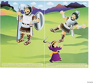Amazon.com: David & Goliath Sticker Scenes - 12 Pc. : Toys & Games