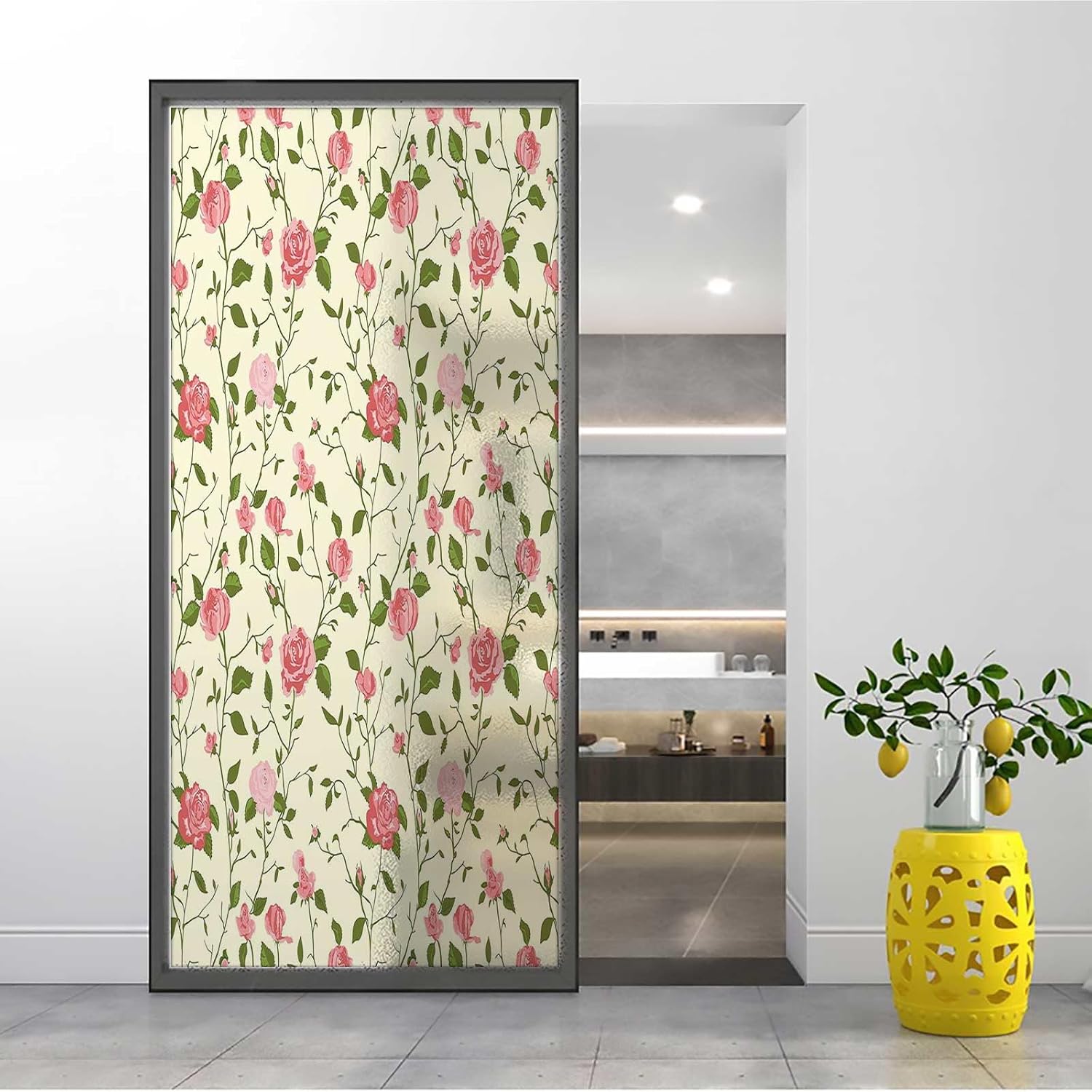 Amazon.com: Window Film for Glass Doors Shab Chic Anti UV Static Cling ...