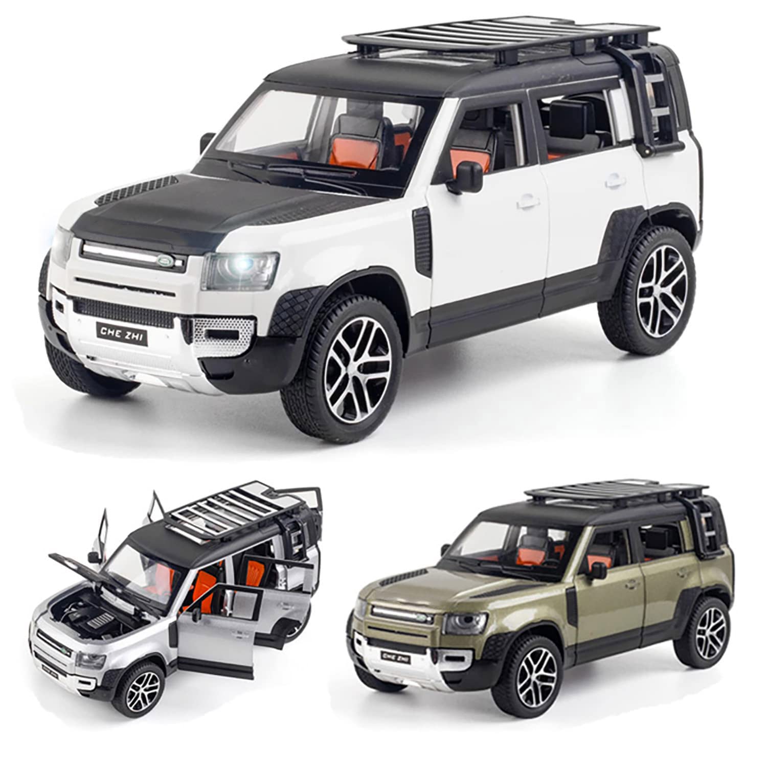 Araxia 1/24 Scale Wheels Diecast Defender Metal Model Pull Back Alloy ...