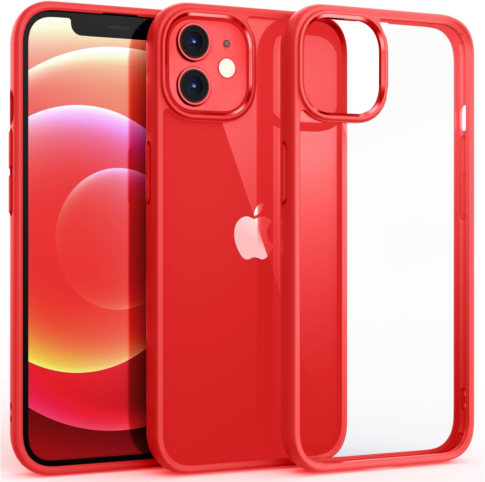 Amazon.com: Supdeal Shockproof Clear Case for iPhone 12/12 Pro, [Not ...